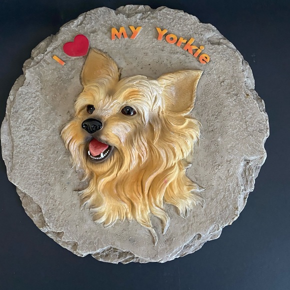 Spoontigues | Accents | Spoontiques I Love My Yorkie Garden Stepping ...